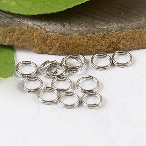 300pcs nickel tone 6mm Jewelry spring Rings h0844 | eBay