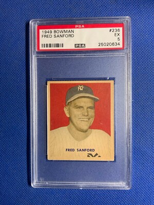 1949 Bowman Baseball #236 Fred Sanford PSA 5 | eBay