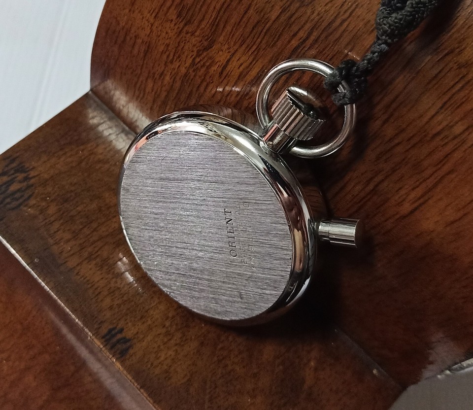 ORIGINAL VINTAGE ORIENT POCKET STOP WATCH VERY NICE AND PERFECT WORKING ...