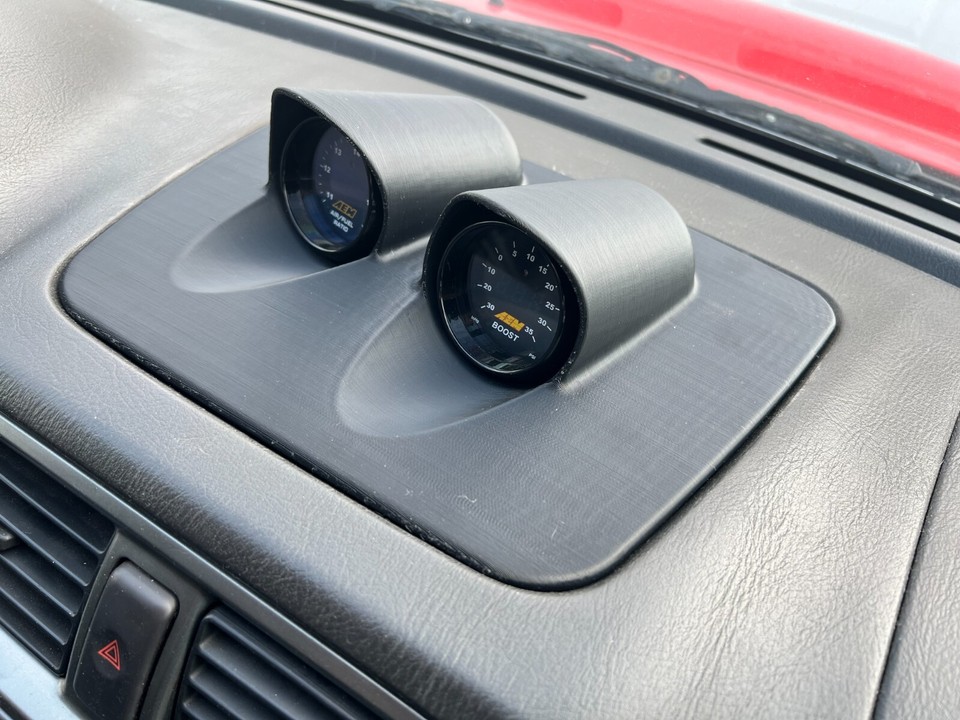 DUAL CENTER GAUGE PODS -2002-2007 Subaru WRX STI Impreza Gauge Pods ...
