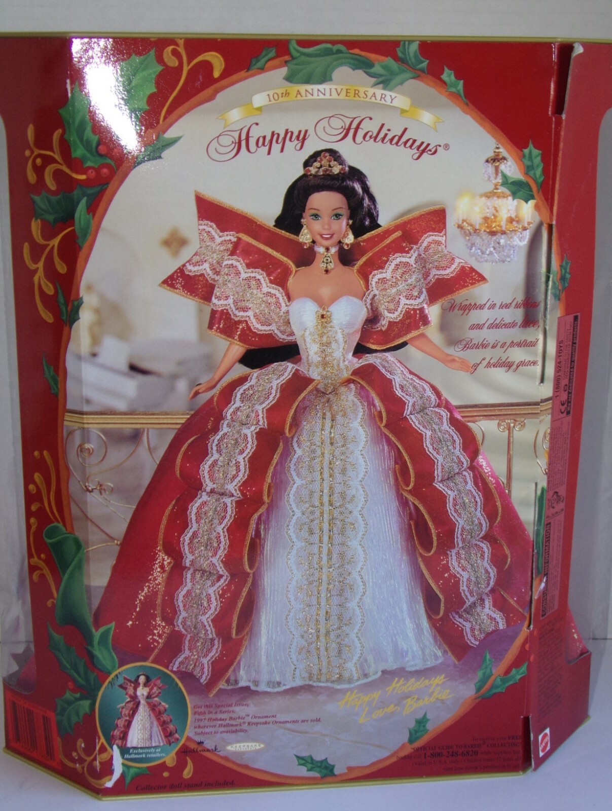 Barbie Happy Holidays Special Edition 1997 Red Ribbons Lace 10th ...
