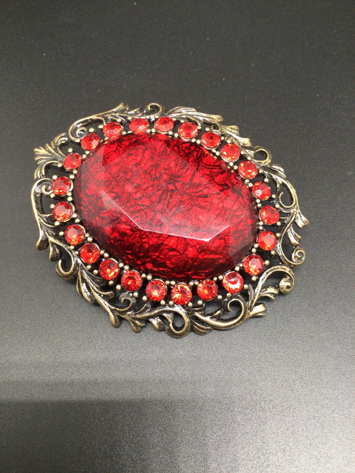 Big Red pin jewelry showstopper | eBay