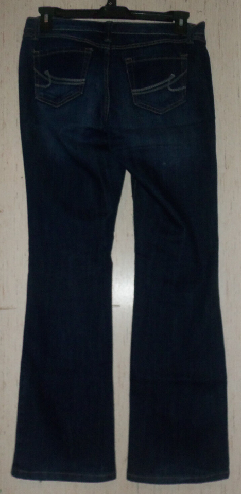 EXCELLENT WOMENS NINE WEST JEANS "SANTA MONICA" DARK WASH BOOTCUT JEANS ...