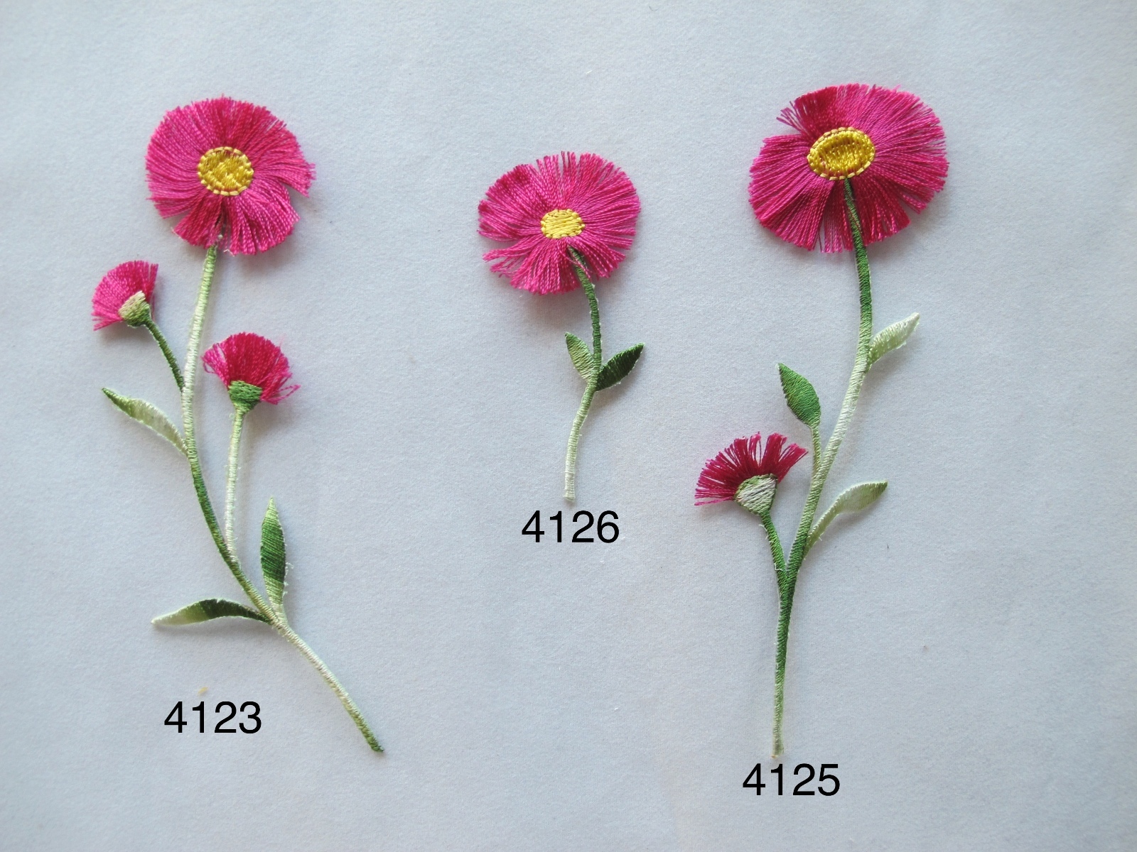 3D Red,Purple Dandelion Flower Embroidery Iron On Applique Patch | eBay