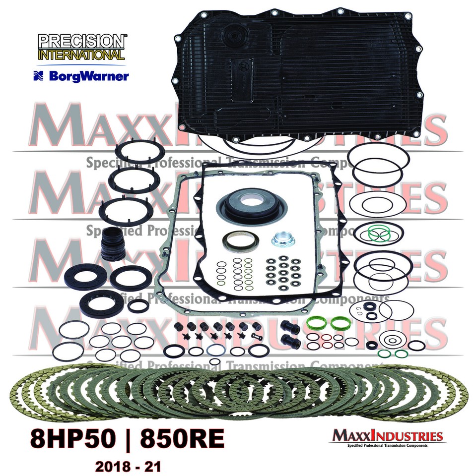 850RE 8HP50 Transmission Master Rebuild Kit less Steels w/Pistons Rings ...