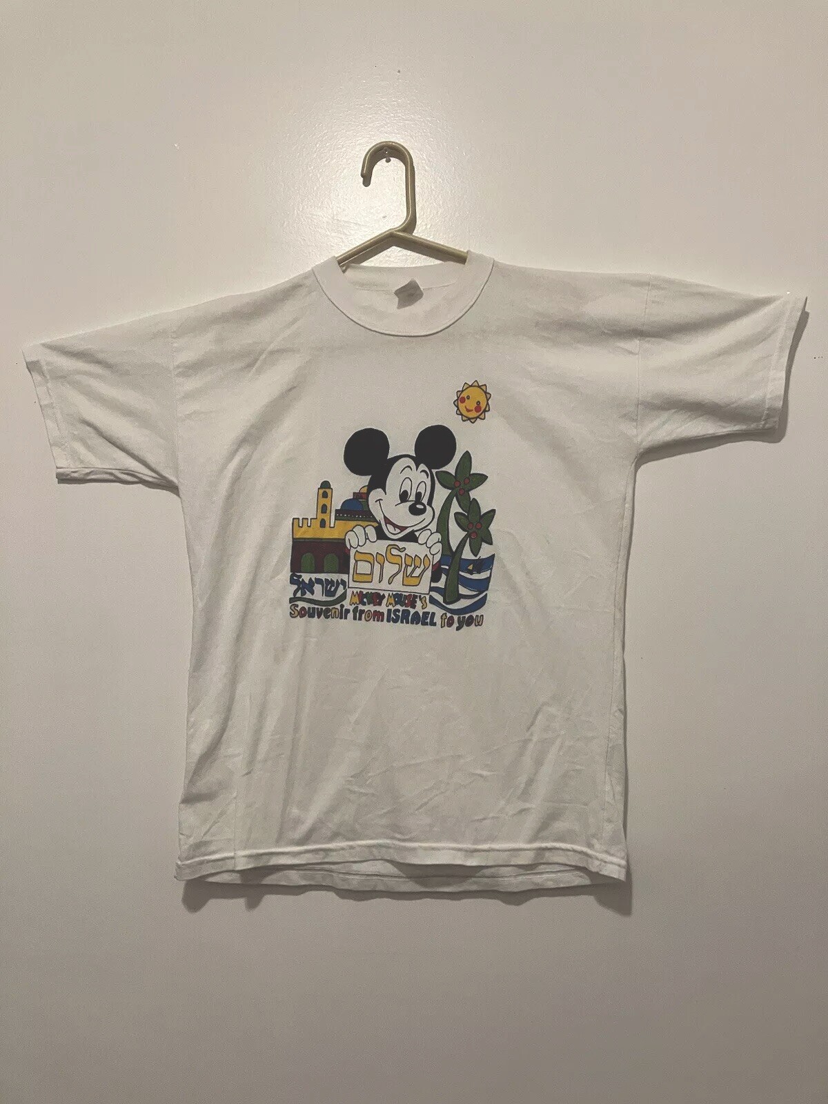 Vintage Mickey Mouse Jewish Israel Shirt - Gem