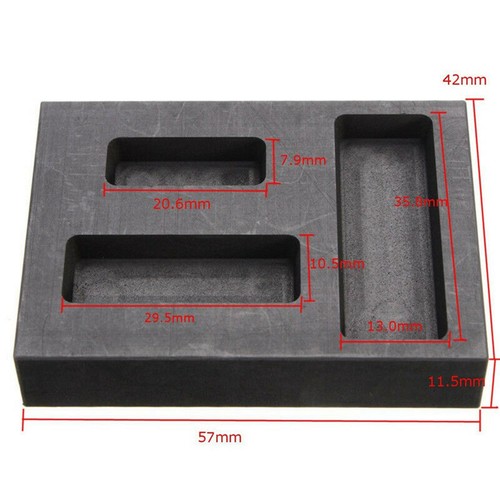Graphite Ingot Melting Casting Refining Scrap Combo Mold For Gold Bar ...