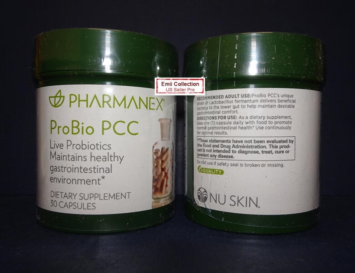 Nu Skin Nuskin Pharmanex Probio PCC 30 Capsules Live Probiotics Sealed ...
