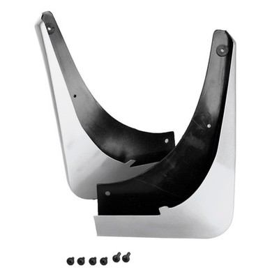 2005-2013 Corvette C6 Painted Arctic White Rear Splash Guards | Bolt-On ...