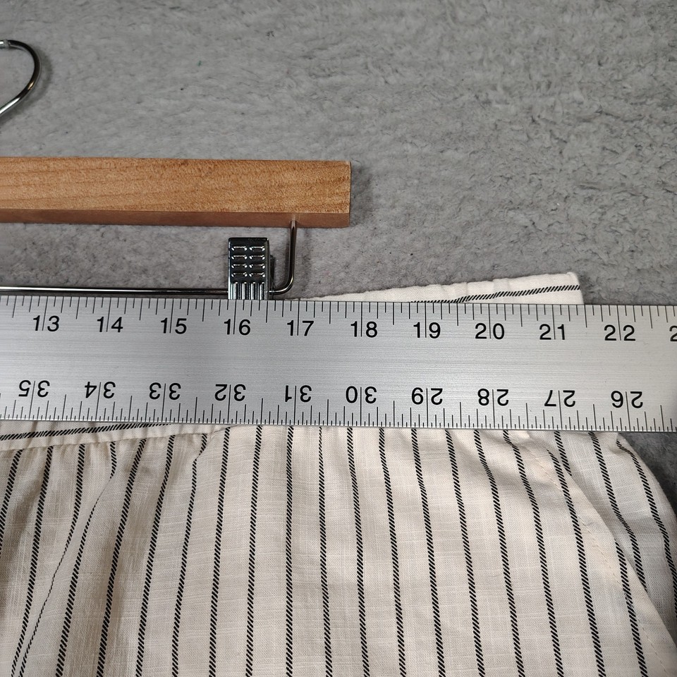 Torrid Pants Womens 22 White Whisper Pinstripe Crop Wide Leg Beach High ...