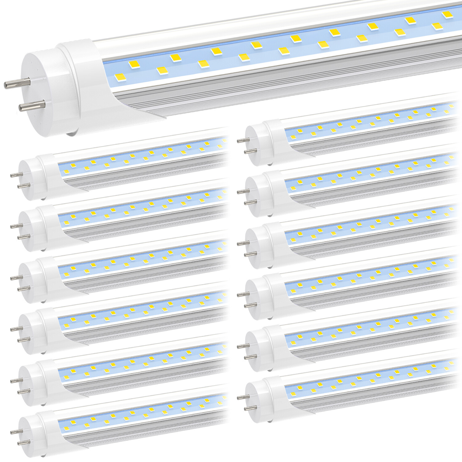 T8 4FT LED Tube Light Bulb G13 Bi-Pin 28W 4 FT LED Shop Lights 4 Foot ...