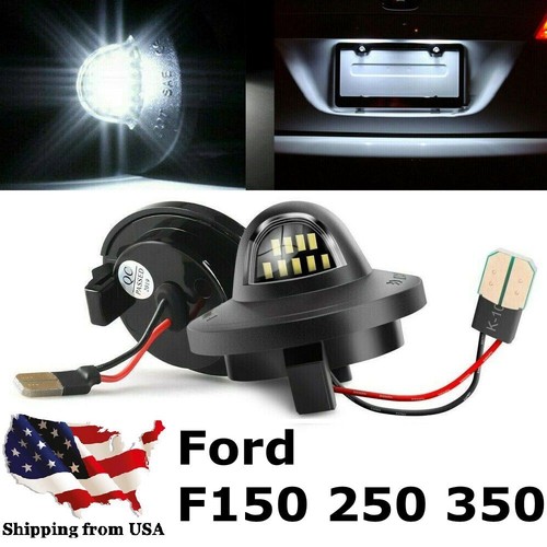 2x LED License Plate Light White Replacement for Ford F150 F250 F350 ...