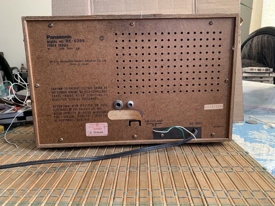 Vintage Panasonic AM/FM Table Radio Model RE-6289/Japan | eBay