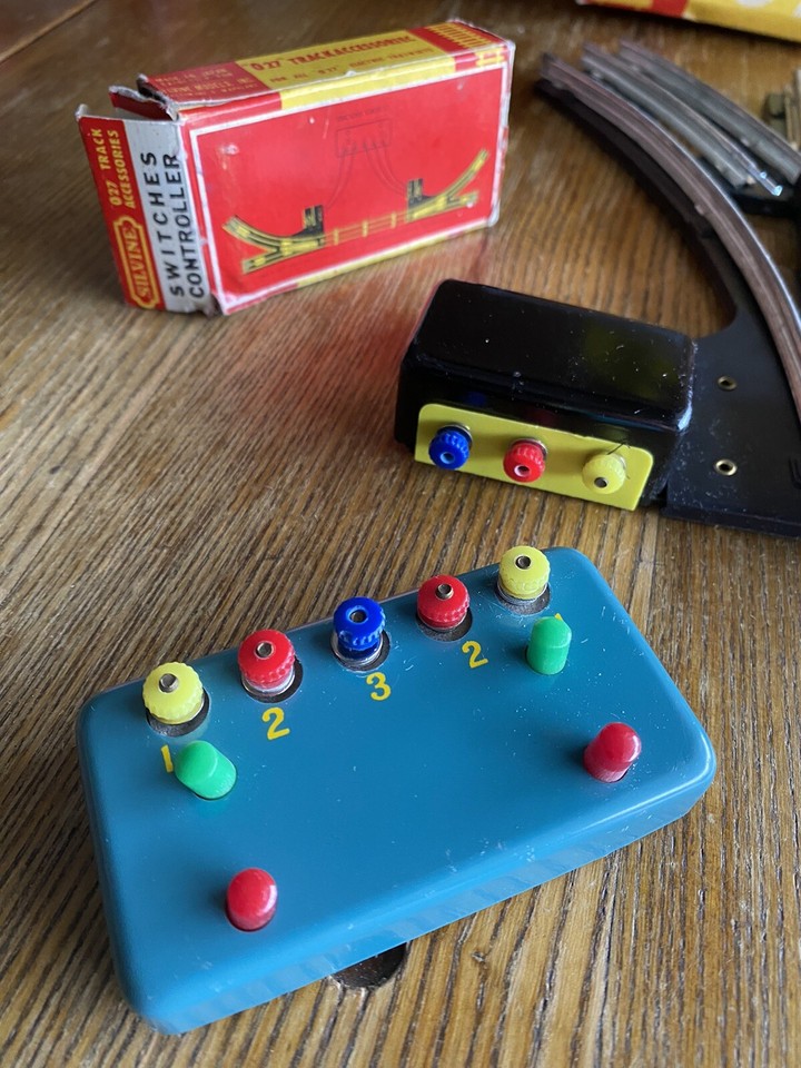 Vintage Silvine No.639,O-27 Gauge Train Remote Control L & R Switch ...