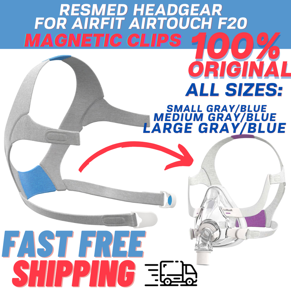 Original Plush ResMed Headgear for AirFit & AirTouch F20 Series Full ...