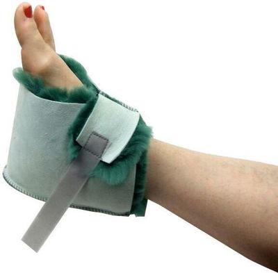 Medical Sheepskin Heel Protector Boot Green Sheep Skin Wool Foot ...