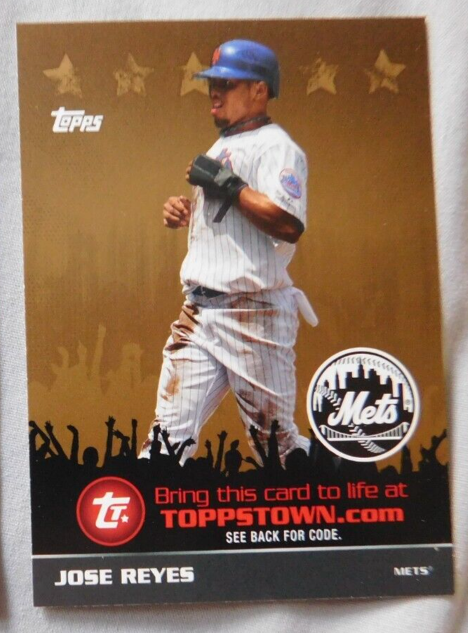 2009 Topps Update Ticket to ToppsTown Gold #FCTTT63 Jose Reyes New York ...