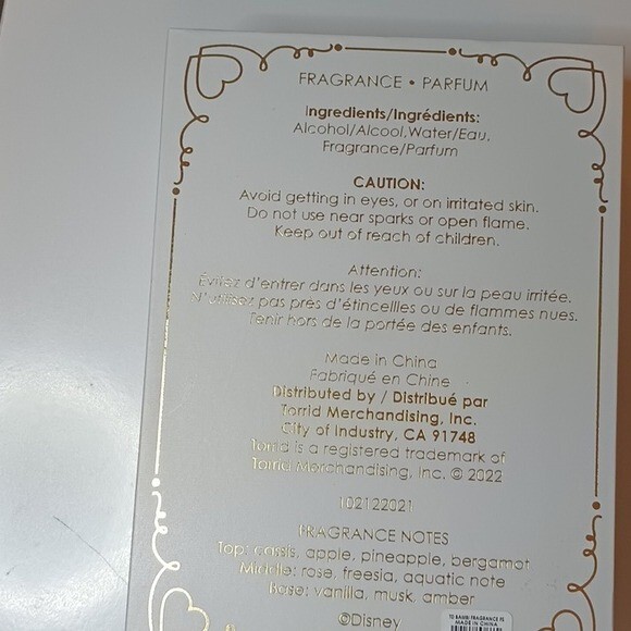 Torrid Perfume 3.4 OZ Spray Bottle Disney Bambi Fragrance Torrid Apple ...