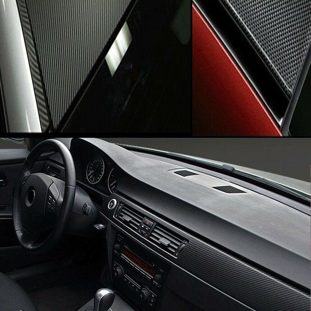 3D Carbon Fiber?Car Interior Vinyl Wrap Sticker Dashboard Trim Panel ...