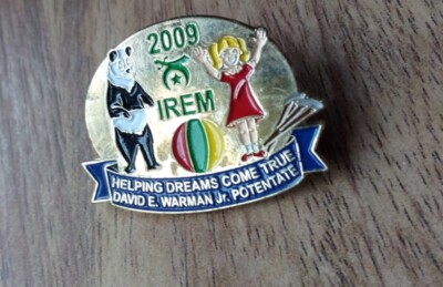 2009 IREM David E Warman Potentate Panda Children Shriner Circus Pin | eBay
