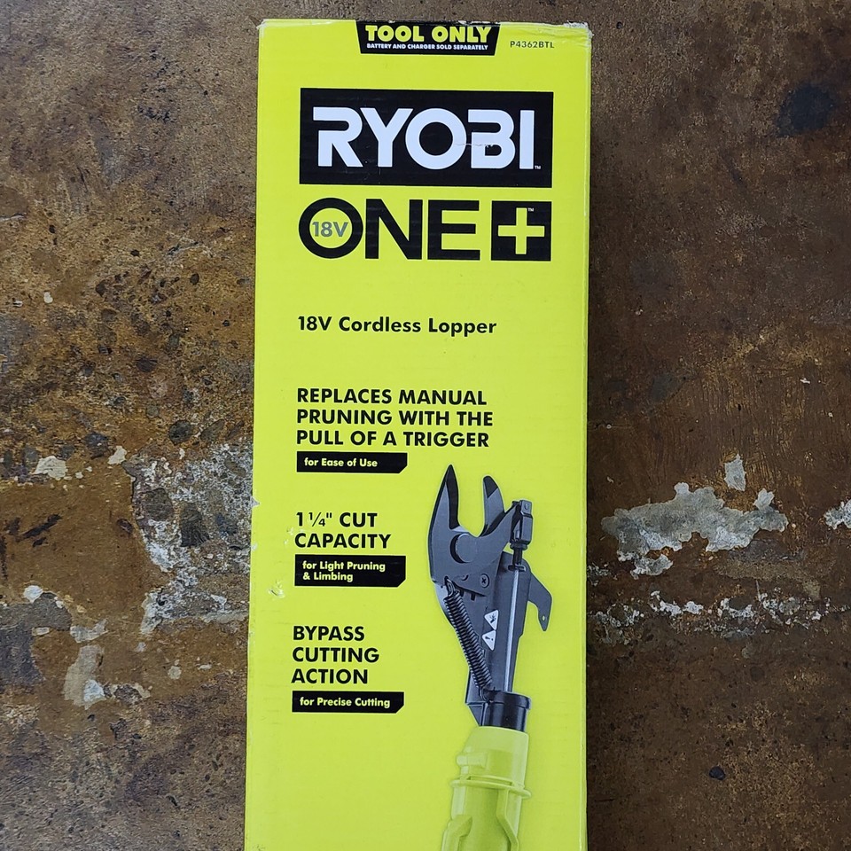 Ryobi P4362BTL ONE+ 18V Cordless Battery Lopper Outdoor Tree Pruners ...