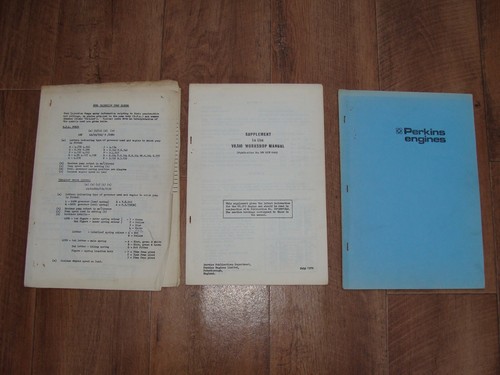 Original Perkins V8.510 Diesel Engine Rework Data 1972 | eBay