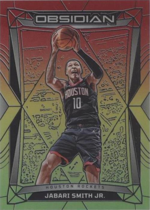 2023-24 Panini Obsidian - Jabari Smith Jr. #151 Electric Etch Reggae ...