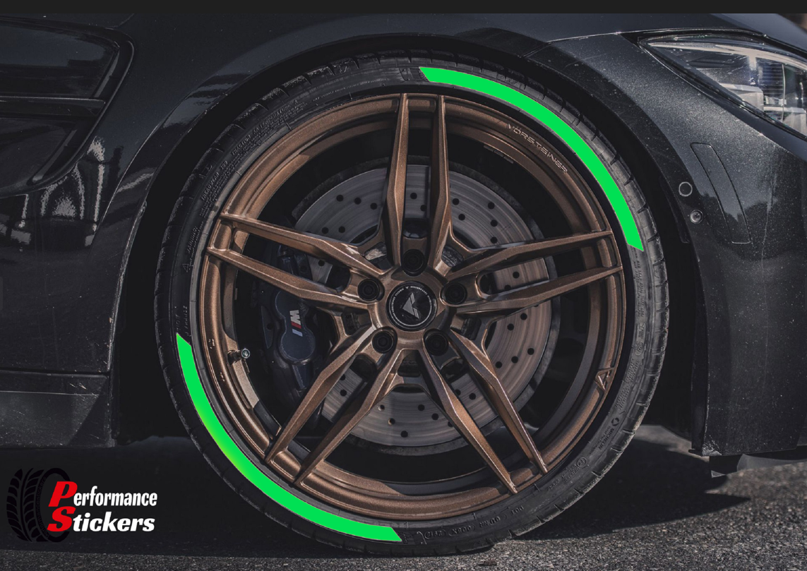 Tire STRIPES 16"-22"SET FOR 4 TIRE Letter Tyre Decal sticker WHITE WALL ...