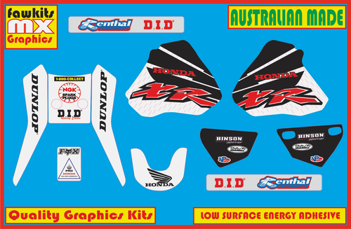 HONDA XR250-400 1996-2004 XR MX GRAPHICS KIT STICKER KIT STICKERS ...