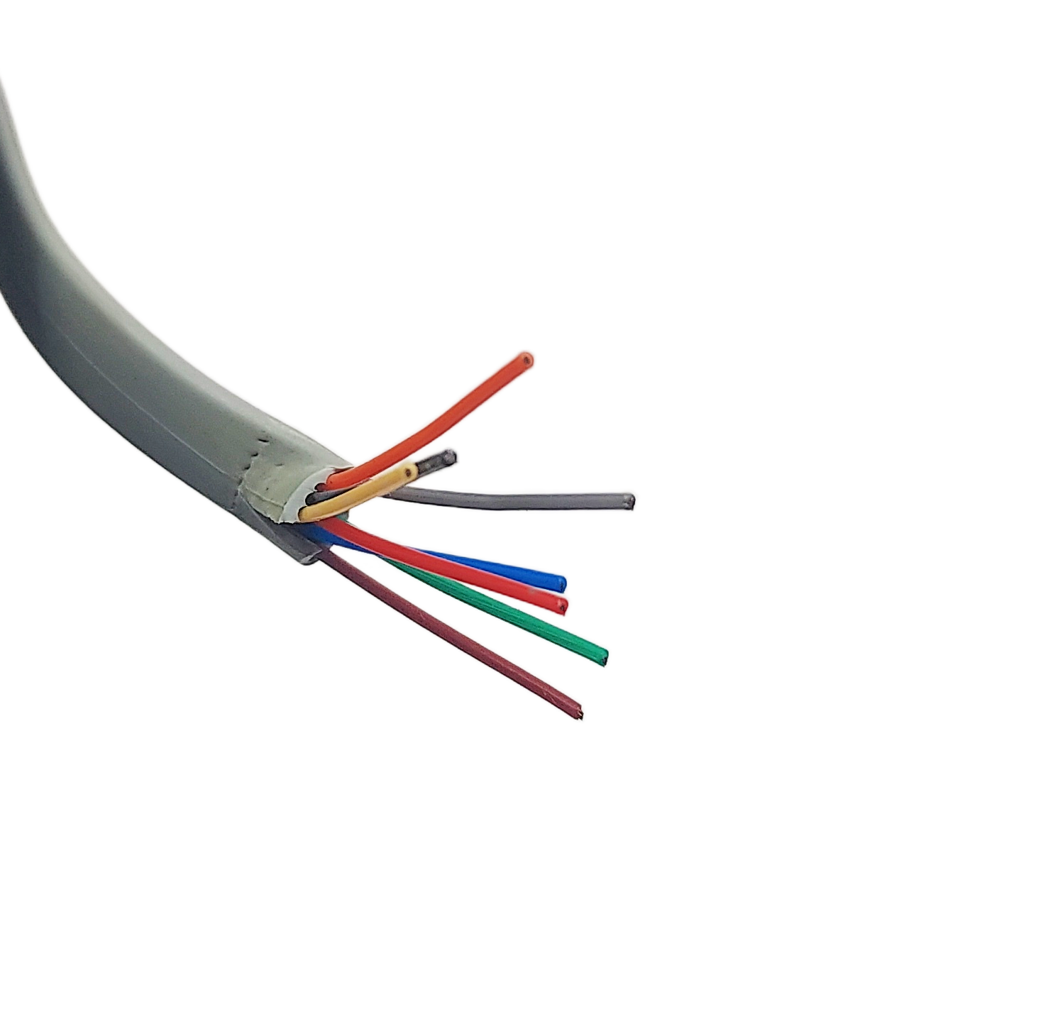 1000 Ft Spool AWM 20251 Silver Satin Telephone Wire 26 AWG 8-Conductor ...