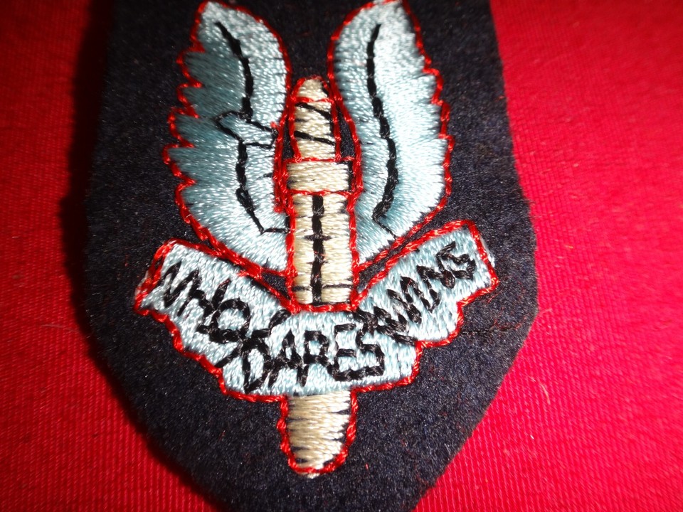 British Army Flash SPECIAL Forces SPECIAL AIR SERVICE SAS Beret Patch ...