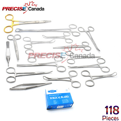 118 Instruments Spay Neuter Pack Veterinary Forceps Scissor surgical DS ...