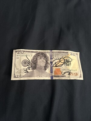 Danny Duncan Signed 69 dollar bill from first tour. Signed by full ...