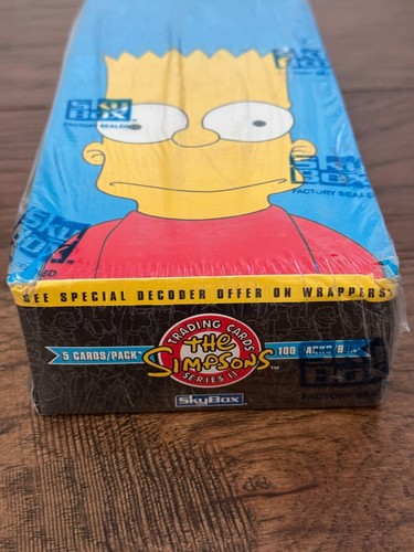1994 SKYBOX THE SIMPSONS SERIES 2 FACTORY SEALED BOX 100 PACKS ARTY ART ...
