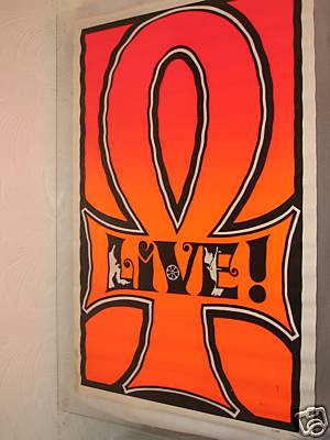 Unk Vintage "Peace" Anti-War Poster Blacklight "Live" | eBay