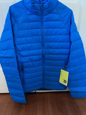 All In Motion Men's Packable Down Puffer Jacket, Blue, Medium | eBay