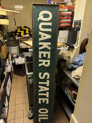 quaker state oil sign 1930 Horizontal Wood Frame | eBay