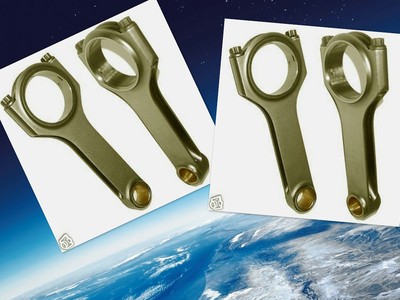 HIGH PERFORMANCE FORDGED H BEAM RODS HONDA 2.2L H22A1/H22A4 PRELUDE 5. ...