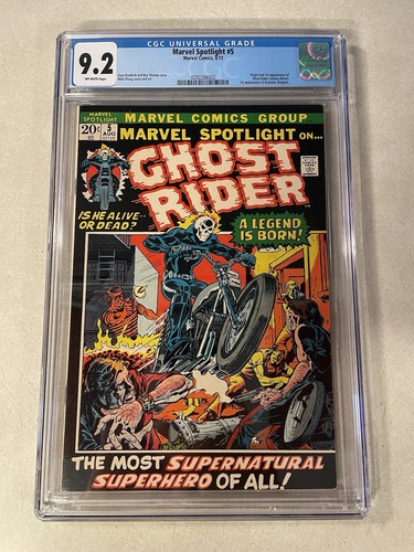 MARVEL SPOTLIGHT #5 CGC 9.2 NM- ORIGIN 1ST GHOST RIDER KEY JOHNNY BLAZE ...