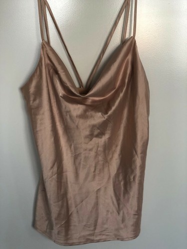 Gold Satin Silky Cami | eBay