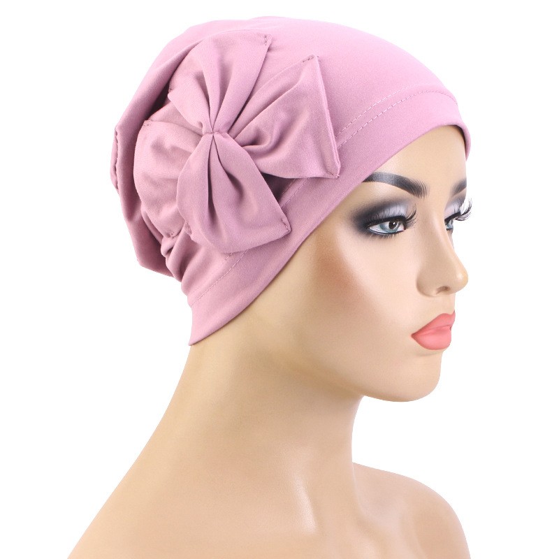 Muslim Hijab Bowknot Cap Women Turban Chemo Cancer Hat Head Wrap Beanie ...