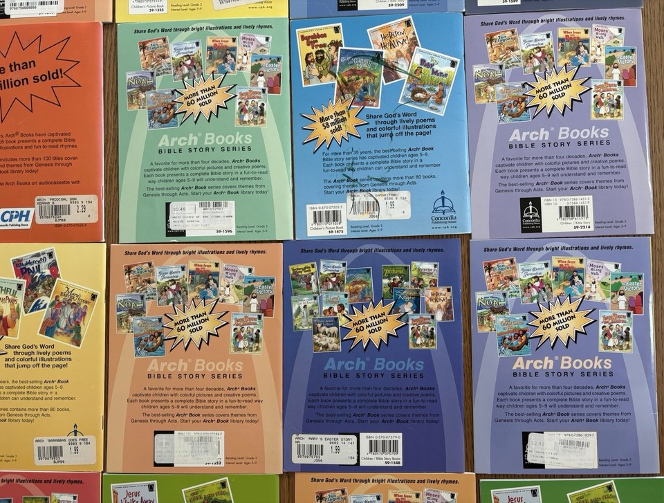 Arch 35 Books Children's Learning Religious Bible Stories Church ...