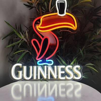 Guinness Toucan Neon LED Wall Sign | Official Guinness Light Sign 40 x ...
