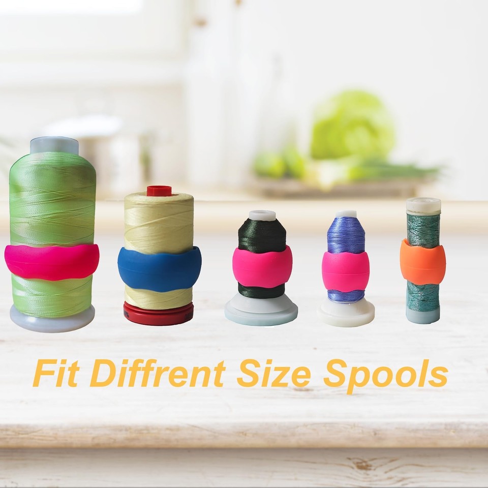 Simthread 200pcs Upgraded Thread Holder/Spool Huggers Compatible with ...
