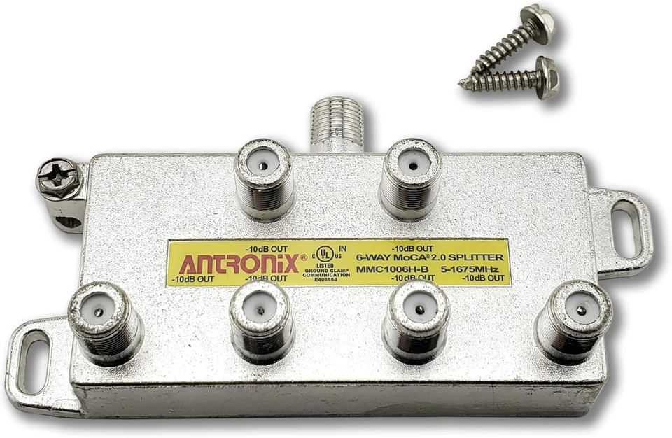 6-Way MMC1006H-B MoCA 2.0 Splitter for Frontier Verizon FiOS | eBay