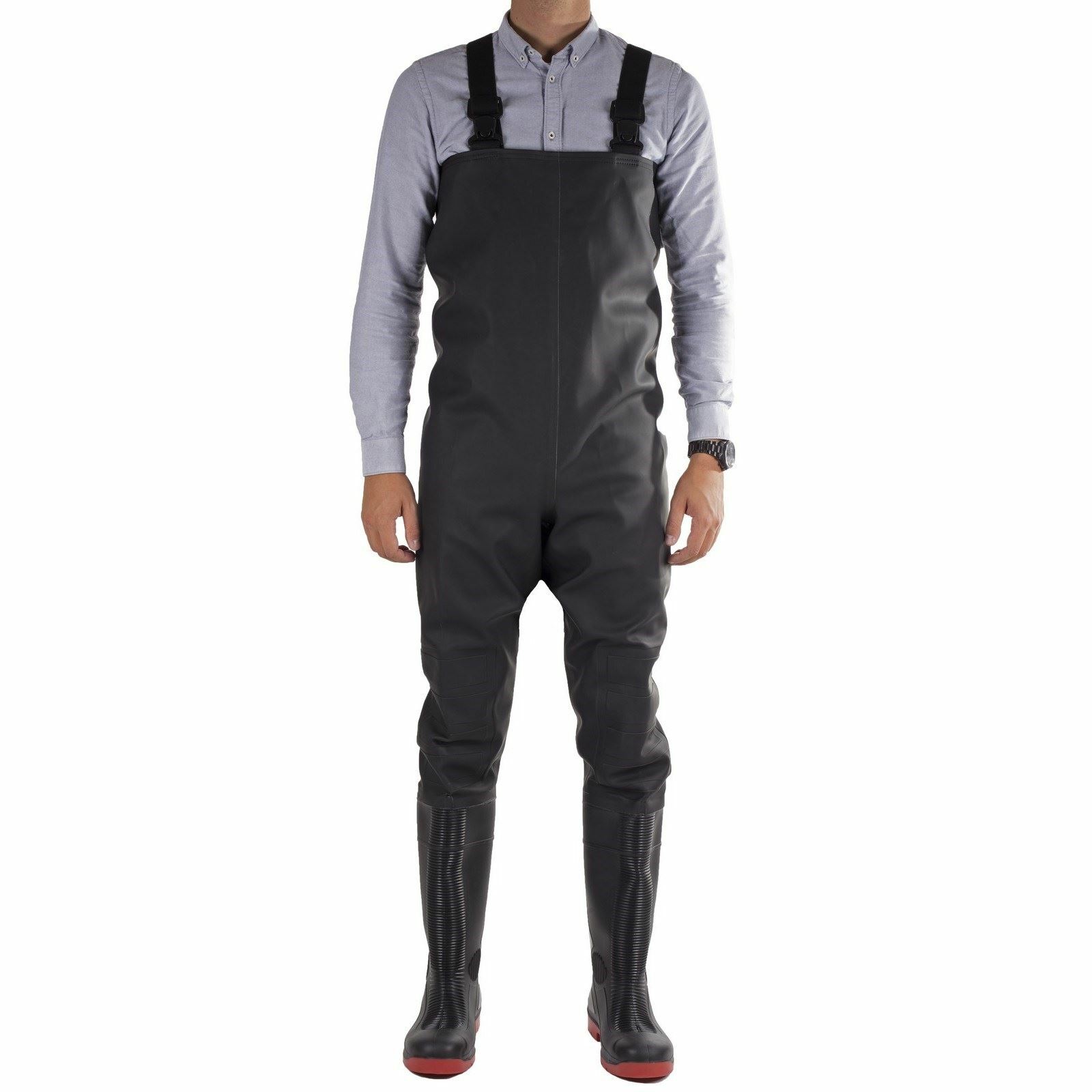 Amblers Safety Waders Danube Chest Safety Wader Black SRA | eBay UK