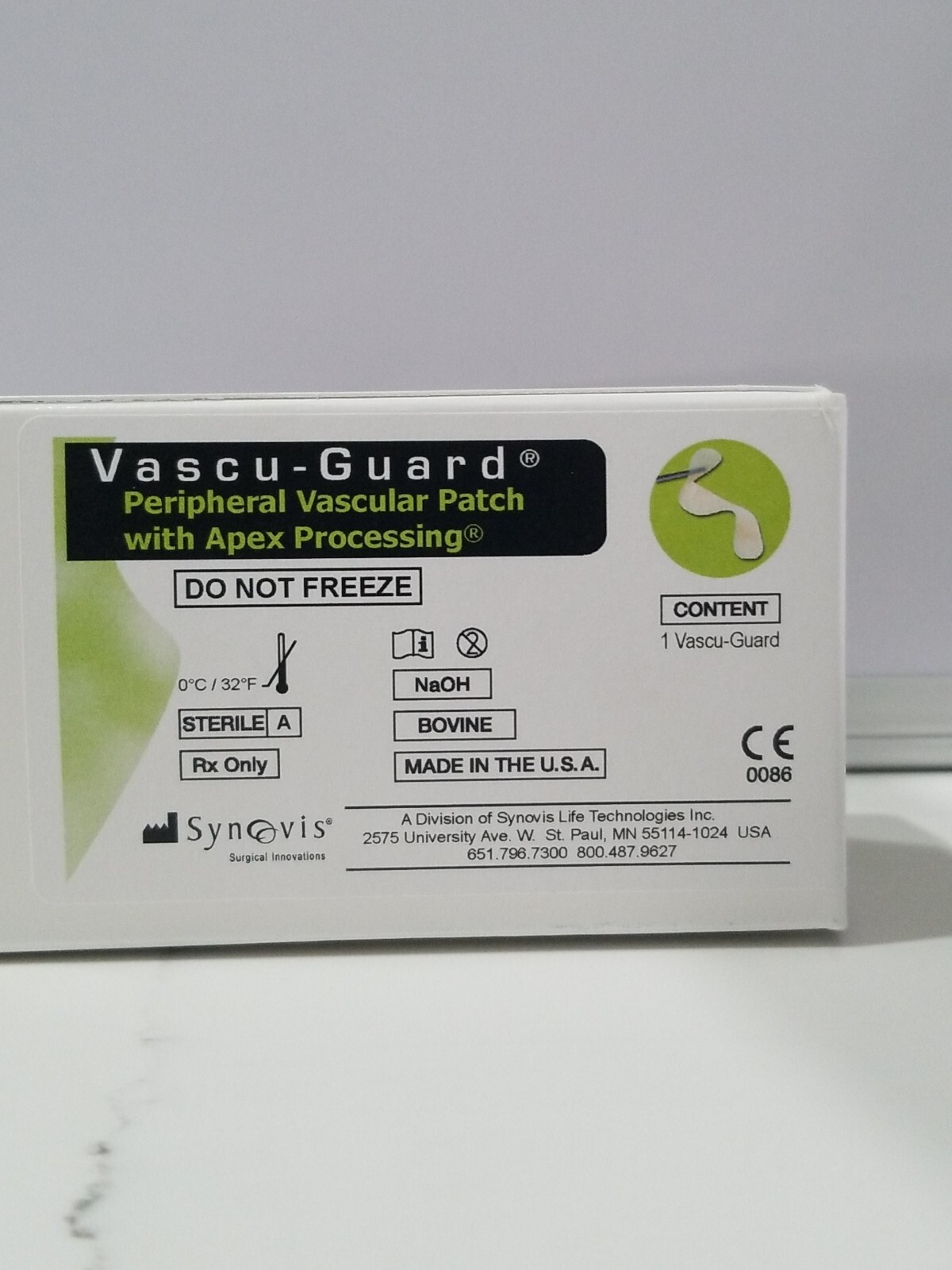 Vascu-Guard Peripheral Vascular Patch With Apex Processing | eBay