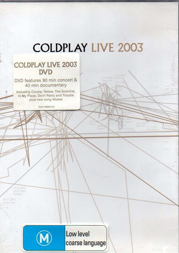 Coldplay - Live 2003 (DVD, 2004) for sale online | eBay UK