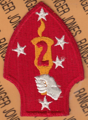 WWII USMC Marine Corps 2nd MARINE DIVISION Type 2 ~4" patch c/e F | eBay