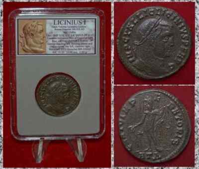 Ancient Roman Empire Coin LICINIUS I Genius With Patera Beautiful ...